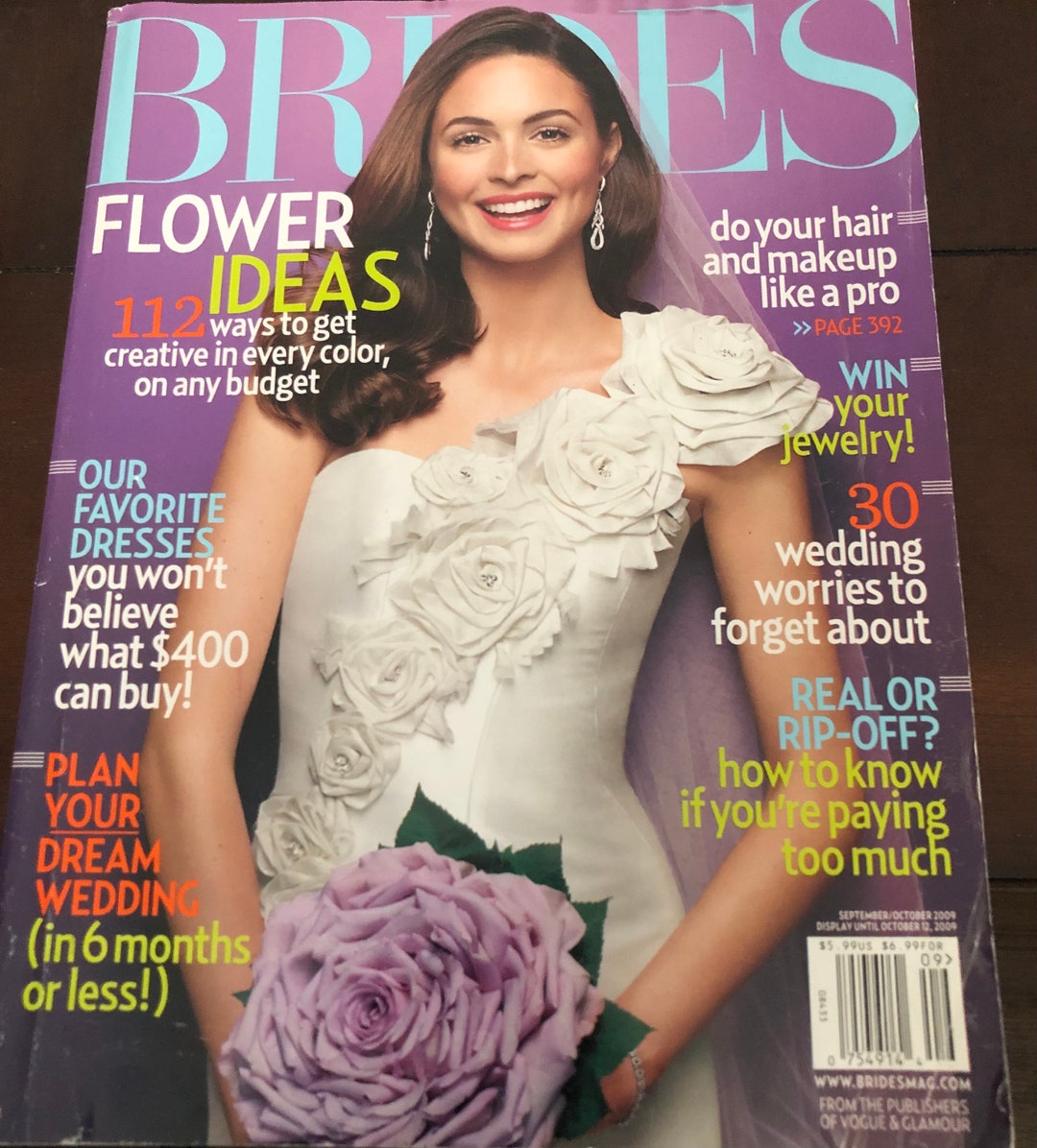 Brides Wedding Magazine September October 2009 - Etsy