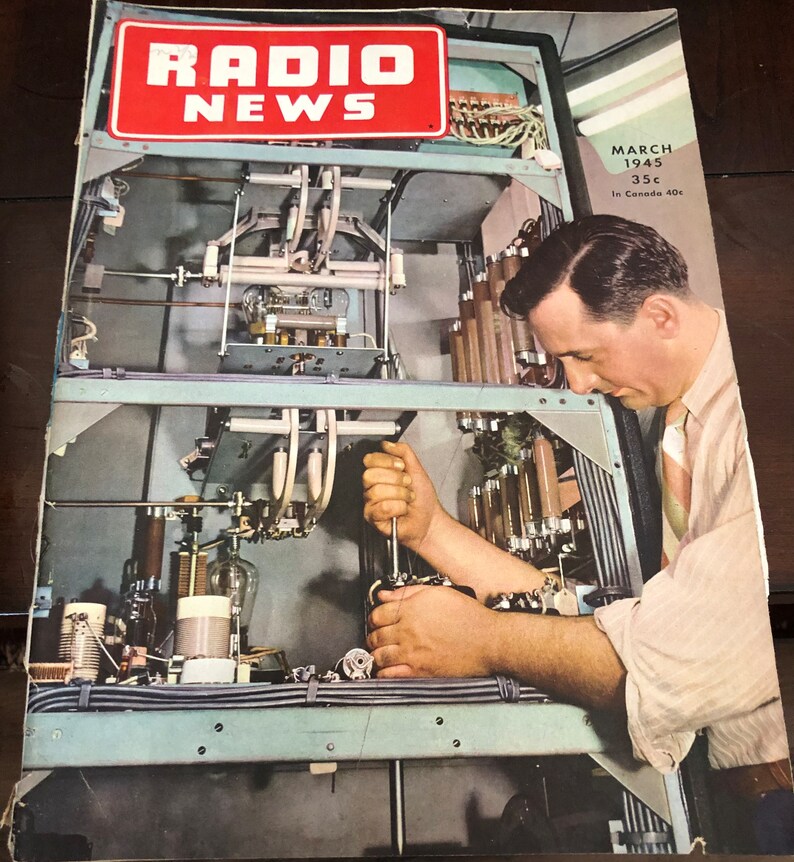 Vintage Radio News Magazine March 1945 - Etsy