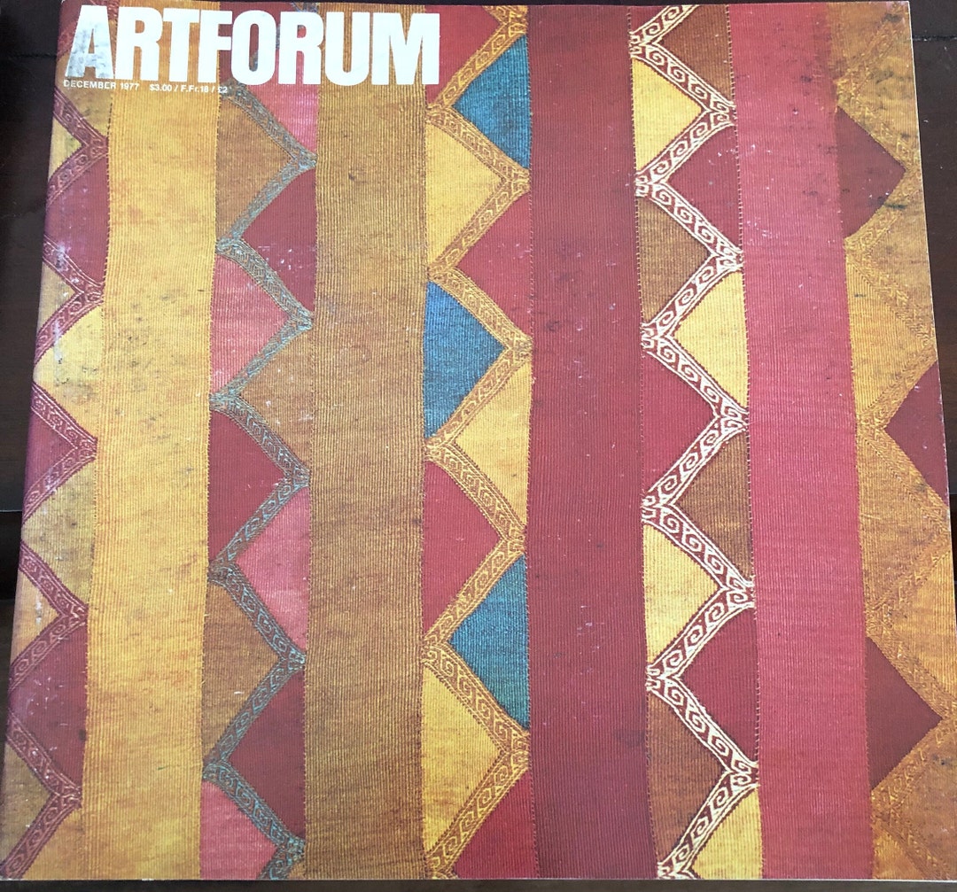Vintage Artforum Magazine December 1977 - Etsy