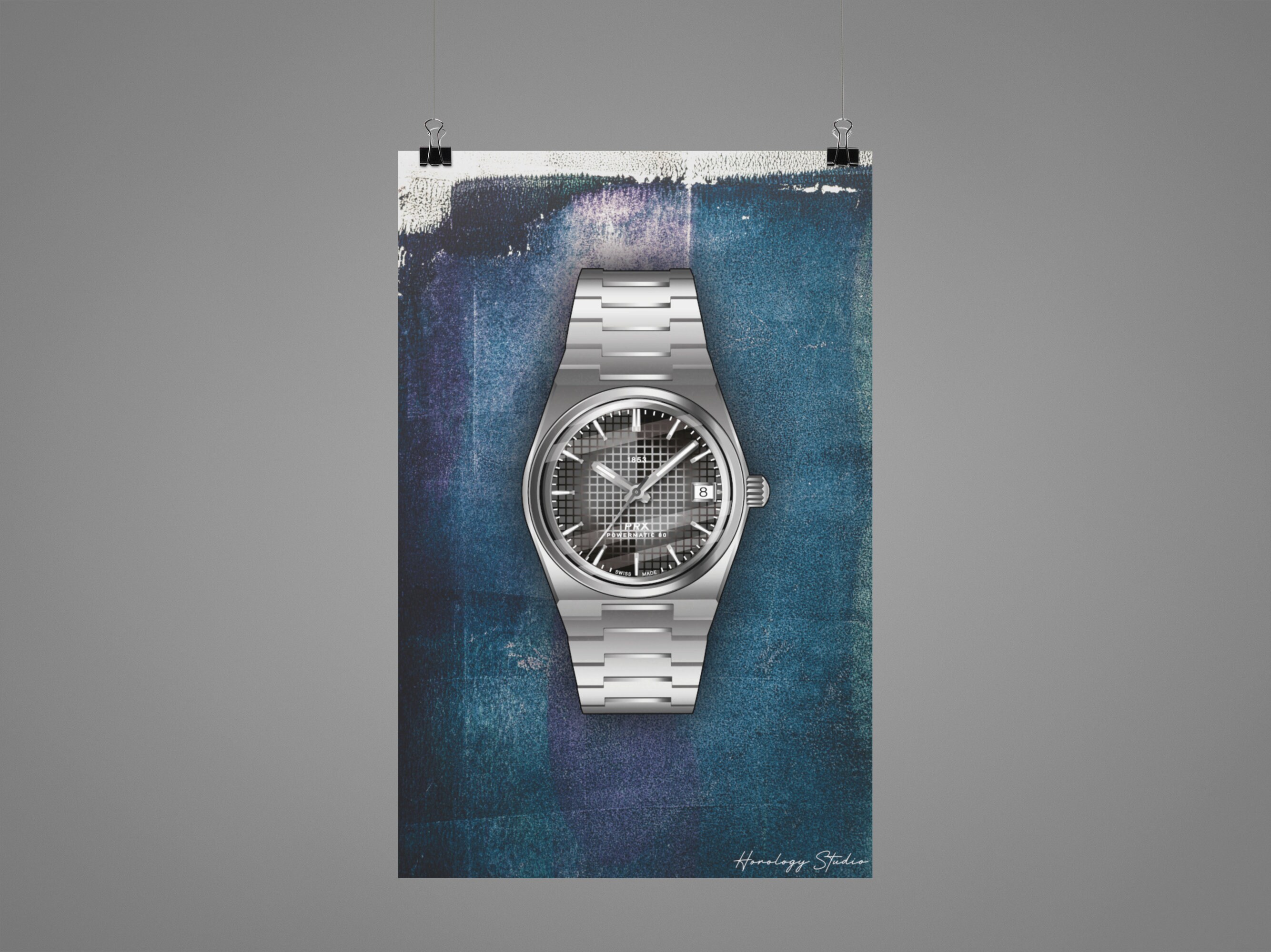 PRX Powermatic Black. Matte Watch Print, Watch Art, Horology Art ...