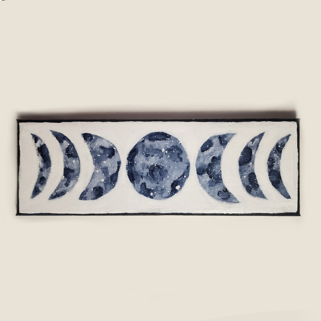 Moon Phase Painting - Etsy