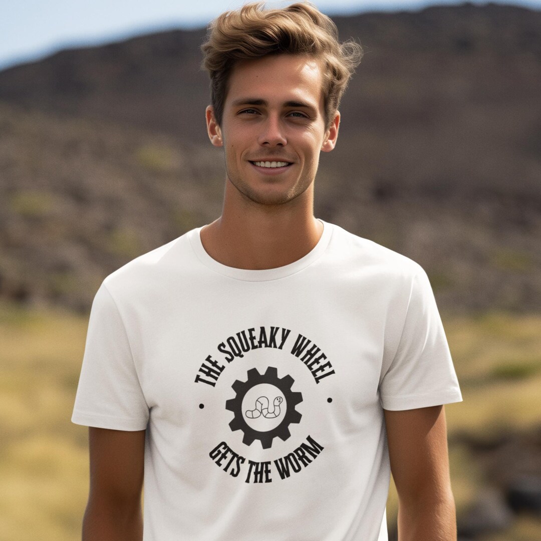 Squeaky Wheel Gets the Worm Tee - Funny Quirky Unisex T-shirt - Etsy