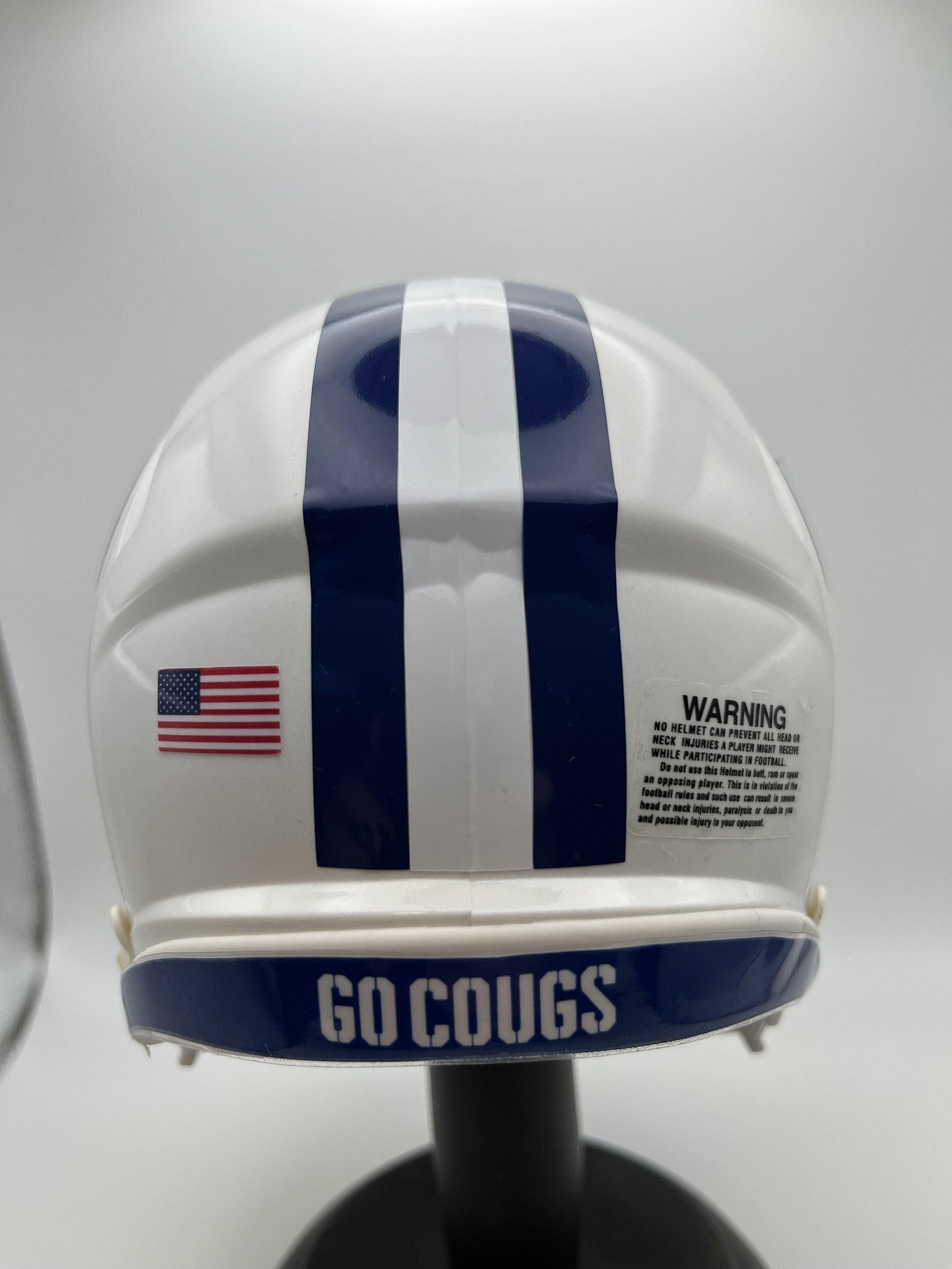 Classic BYU Mini Football Helmet - White/navy - Etsy