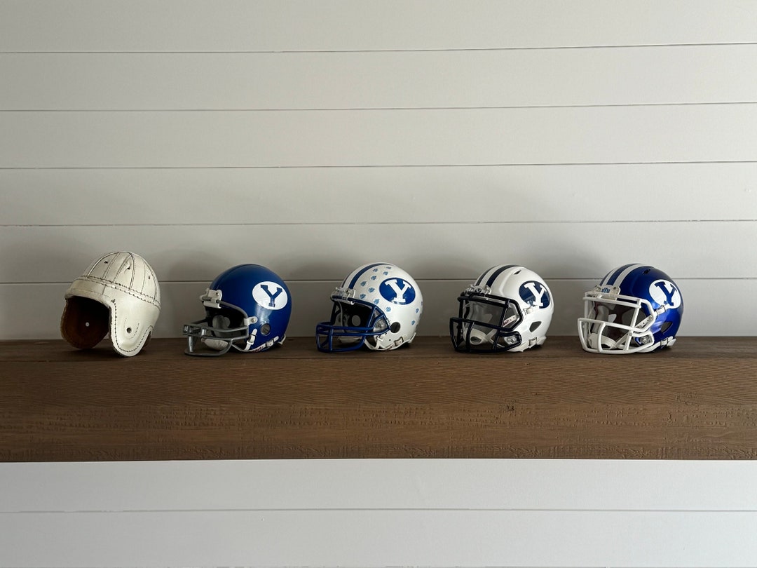 BYU Football Helmet History Mini-pack 5 Helmets - Etsy