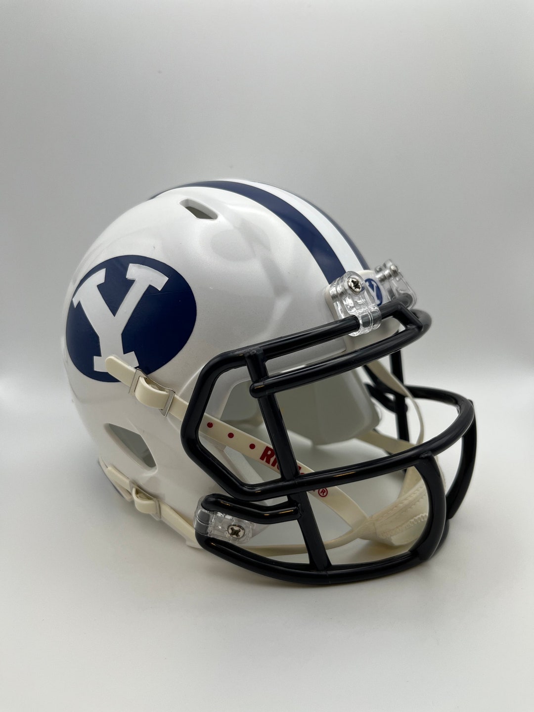 Classic BYU Mini Football Helmet - White/navy - Etsy