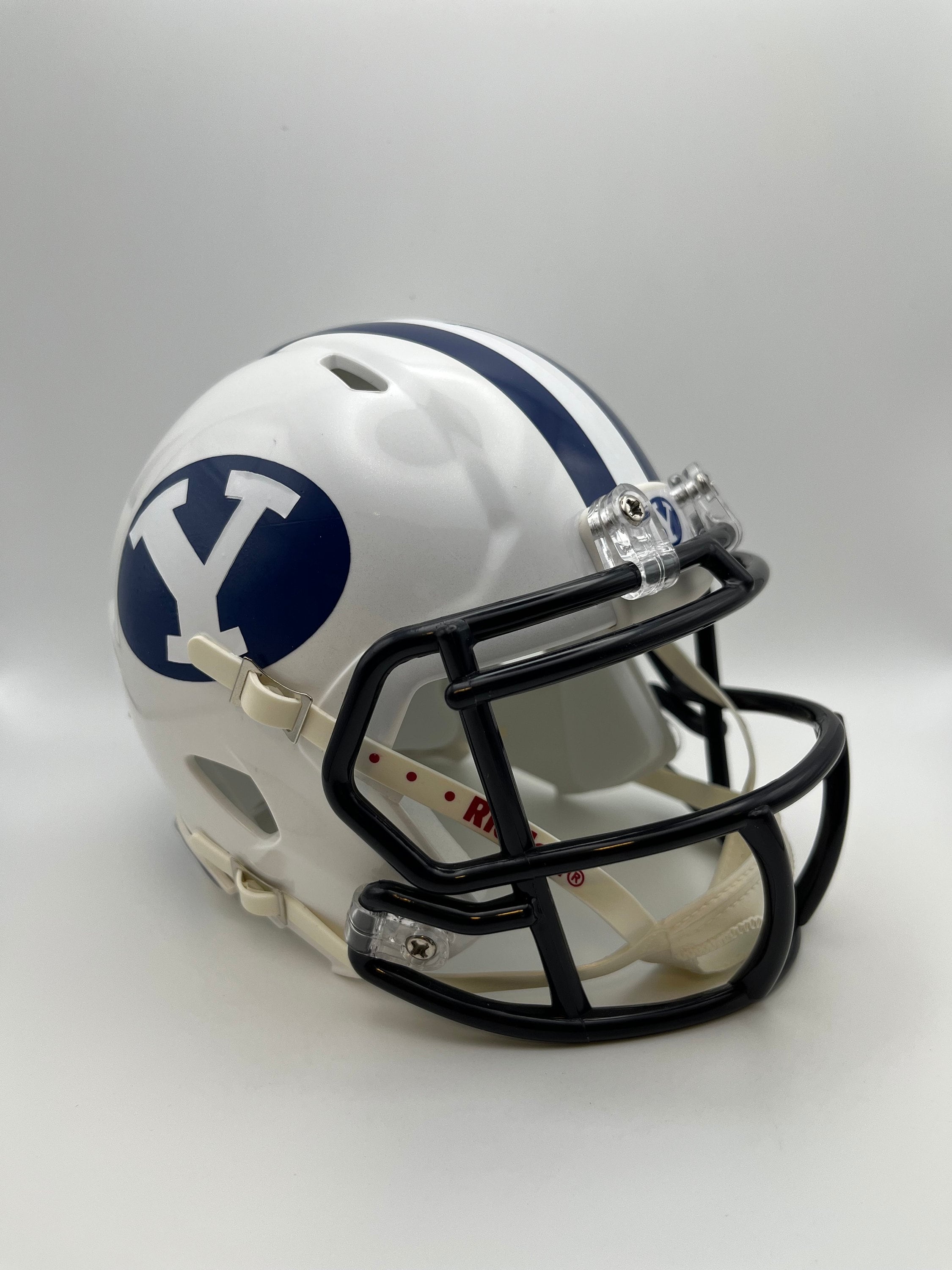 Classic BYU Mini Football Helmet - White/navy - Etsy