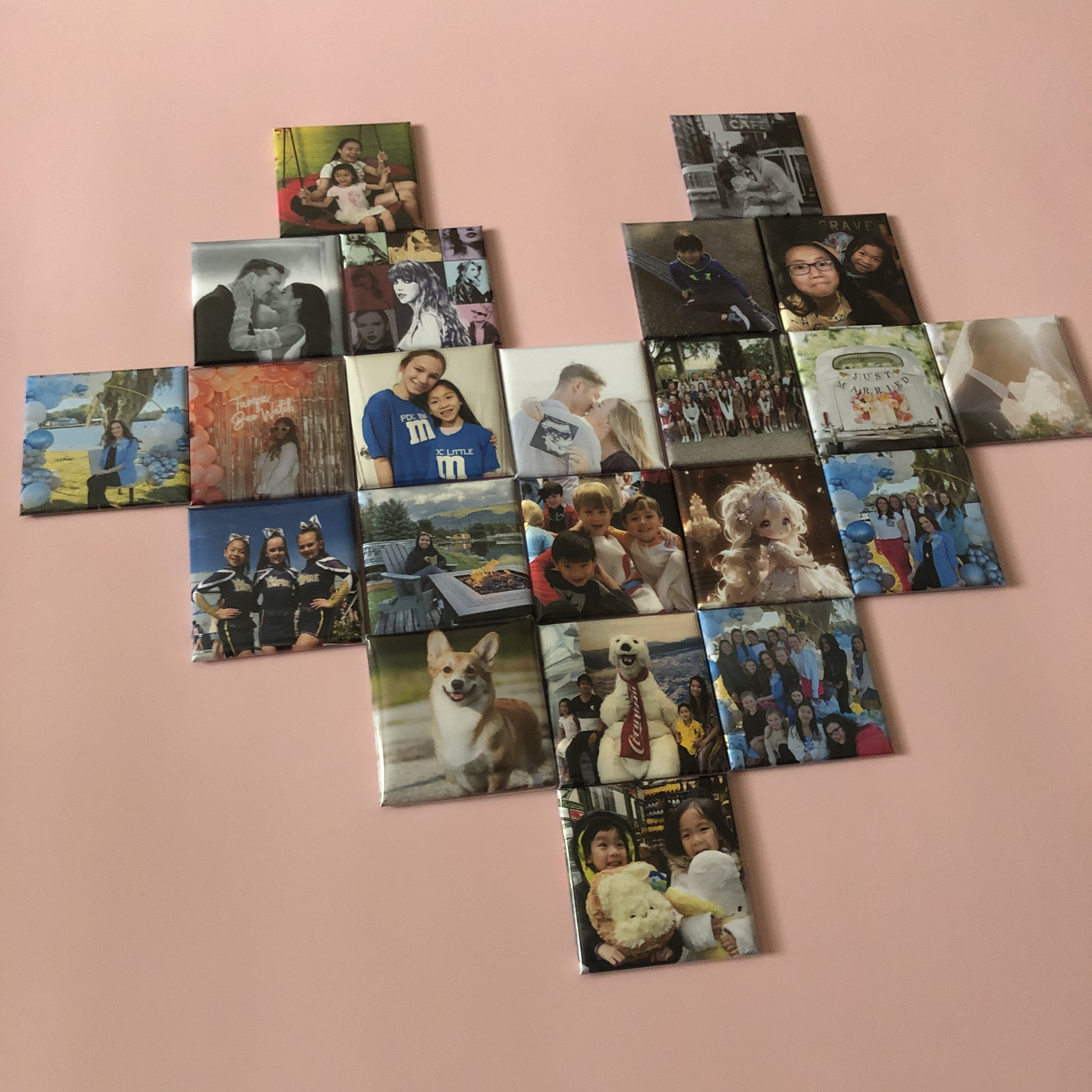 Custom Picture Magnets,fridge Magnet,locker Magnet,2 Inch Square, Set ...