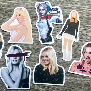 Margot Robbie Vinyl Sticker Pack Laptop Stickers Birthday - Etsy