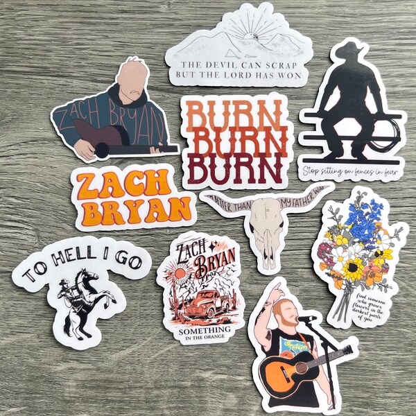 Zach Bryan Stickers - Etsy