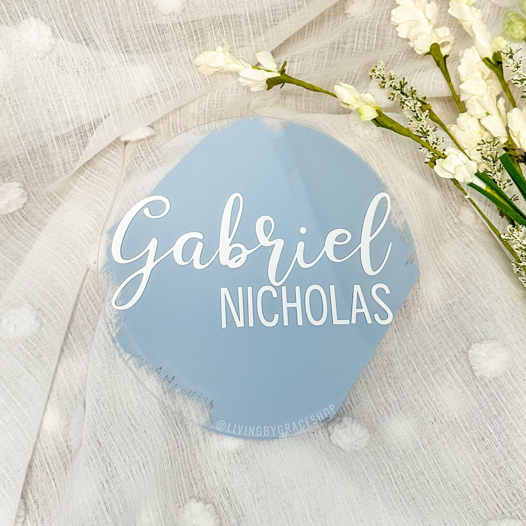 Acrylic Baby Name Sign Nursery Name Sign Baby Name Photo - Etsy