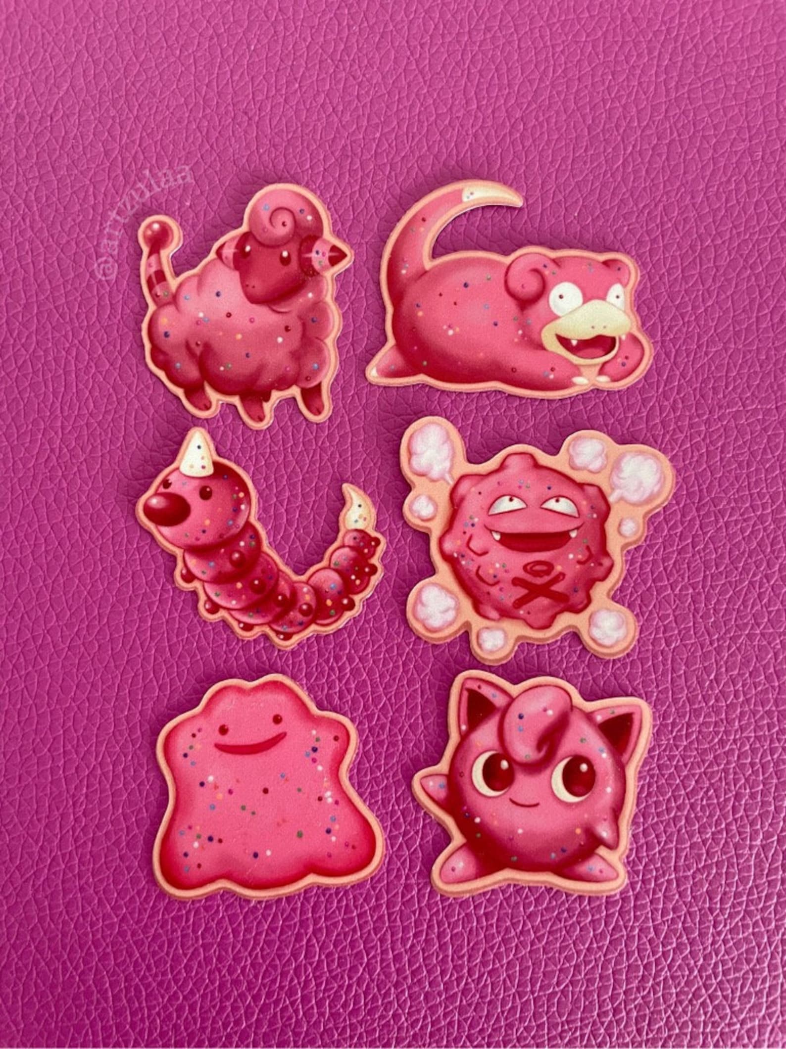 Mini Pokemon Cookies Sticker Set - Etsy