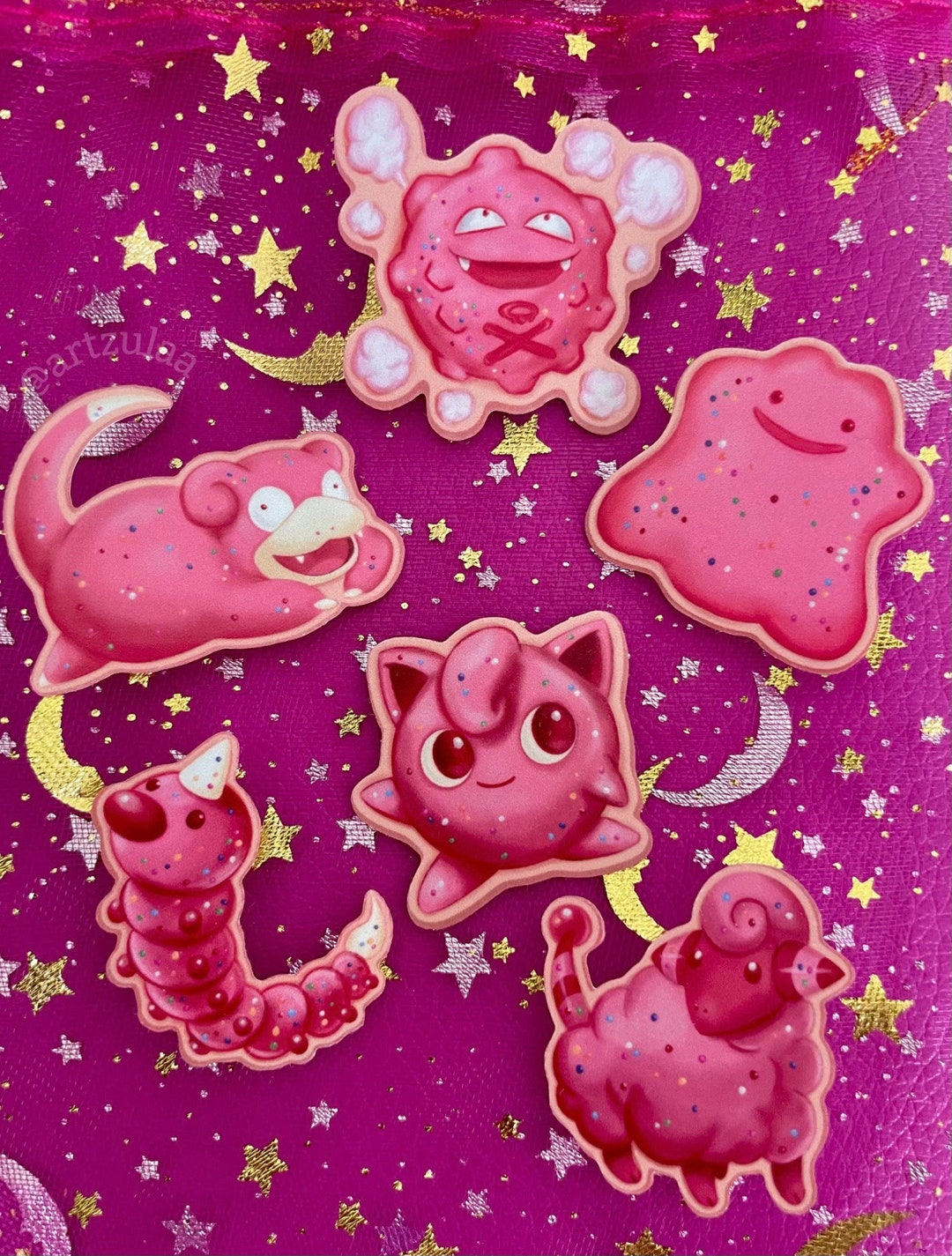 Mini Pokemon Cookies Sticker Set - Etsy
