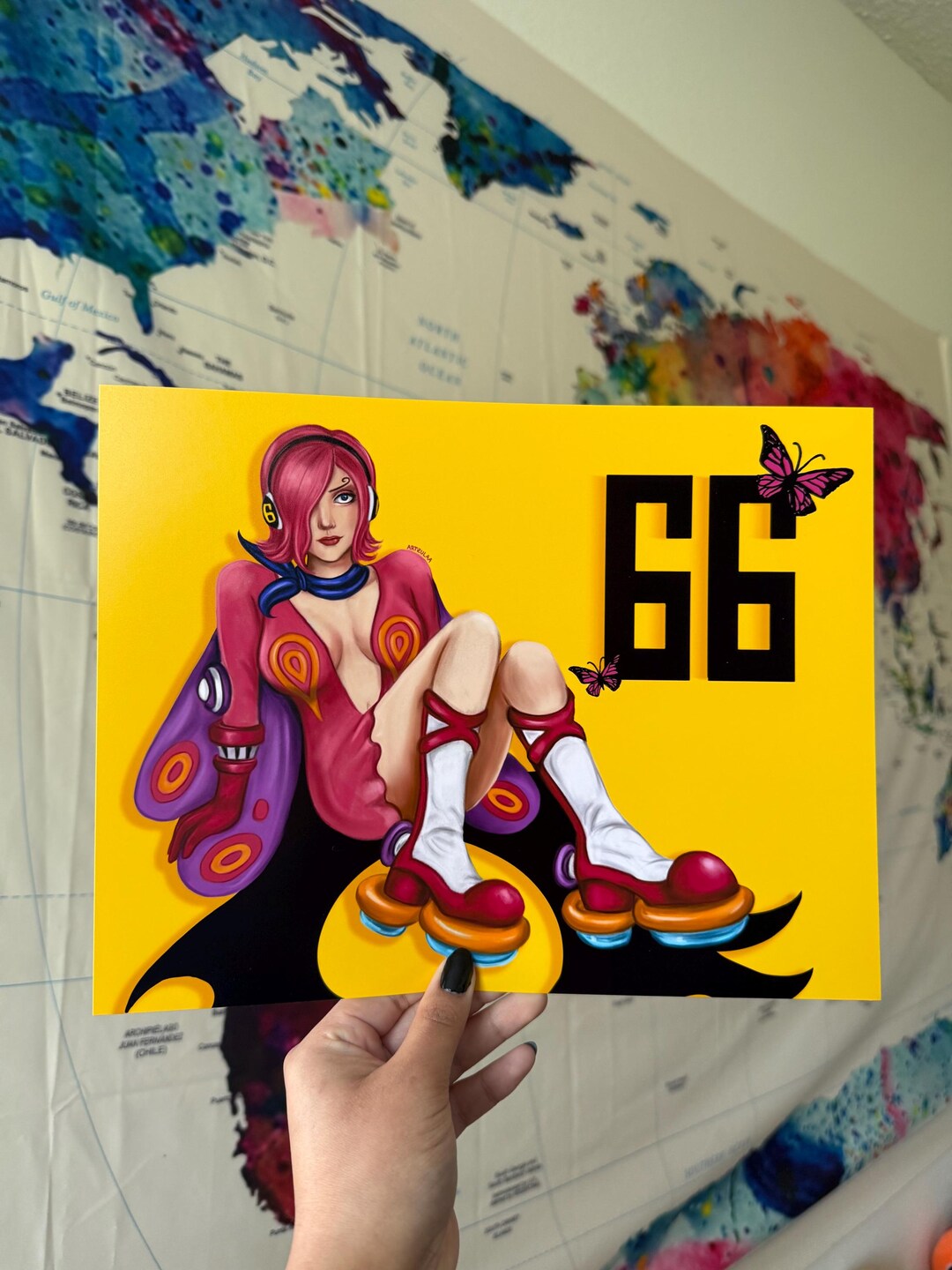 Poison Pink Reiju Art Print - Etsy
