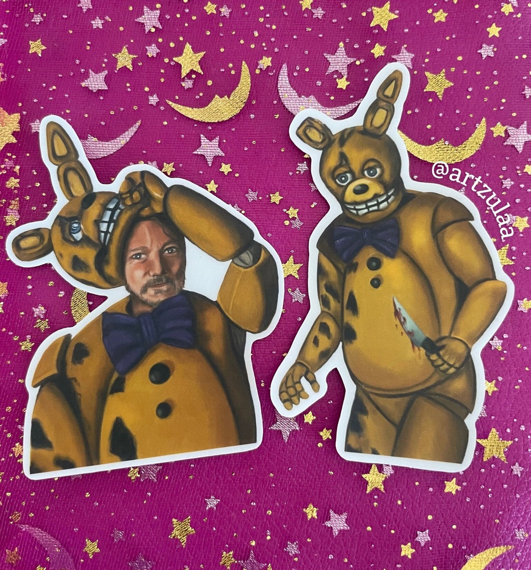 FNAF Spring Bonnie / William Afton Art Stickers - Etsy