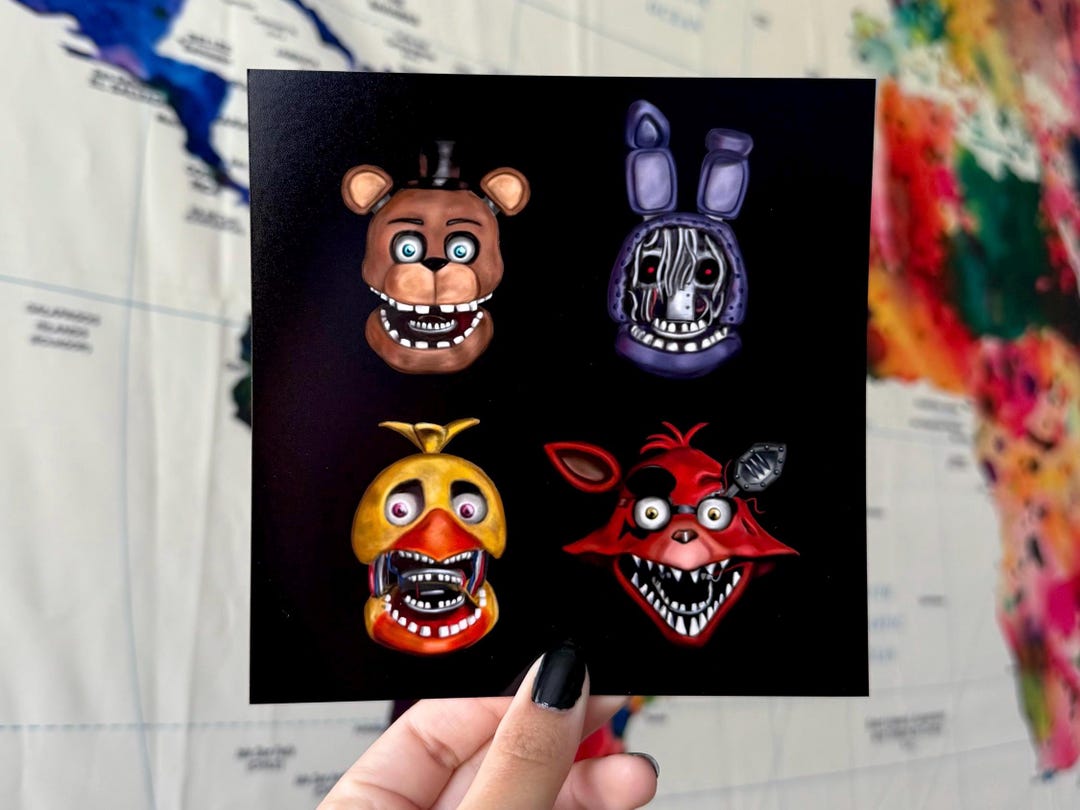 FNAF Withered Animatronics Art Print - Etsy