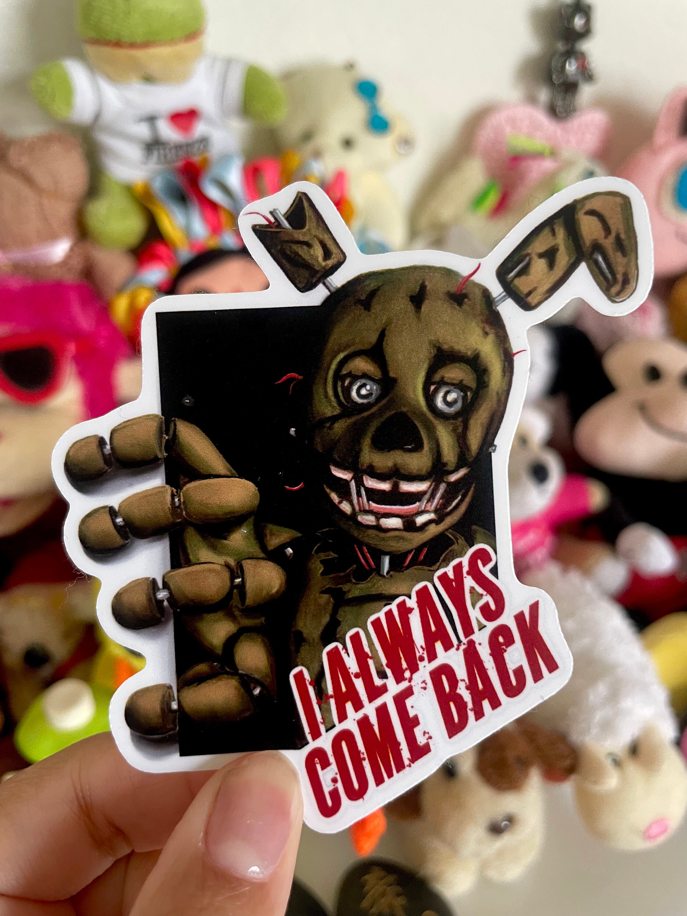 Springtrap I Always Come Back Sticker - Etsy
