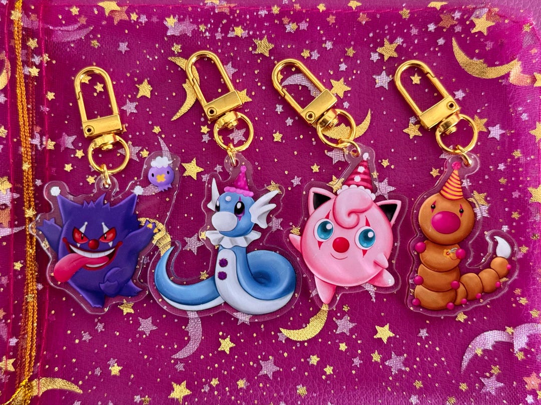 Clown Pocket Monster Acrylic Keychains - Etsy