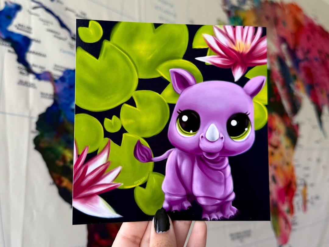LPS Rhino Art Print - Etsy
