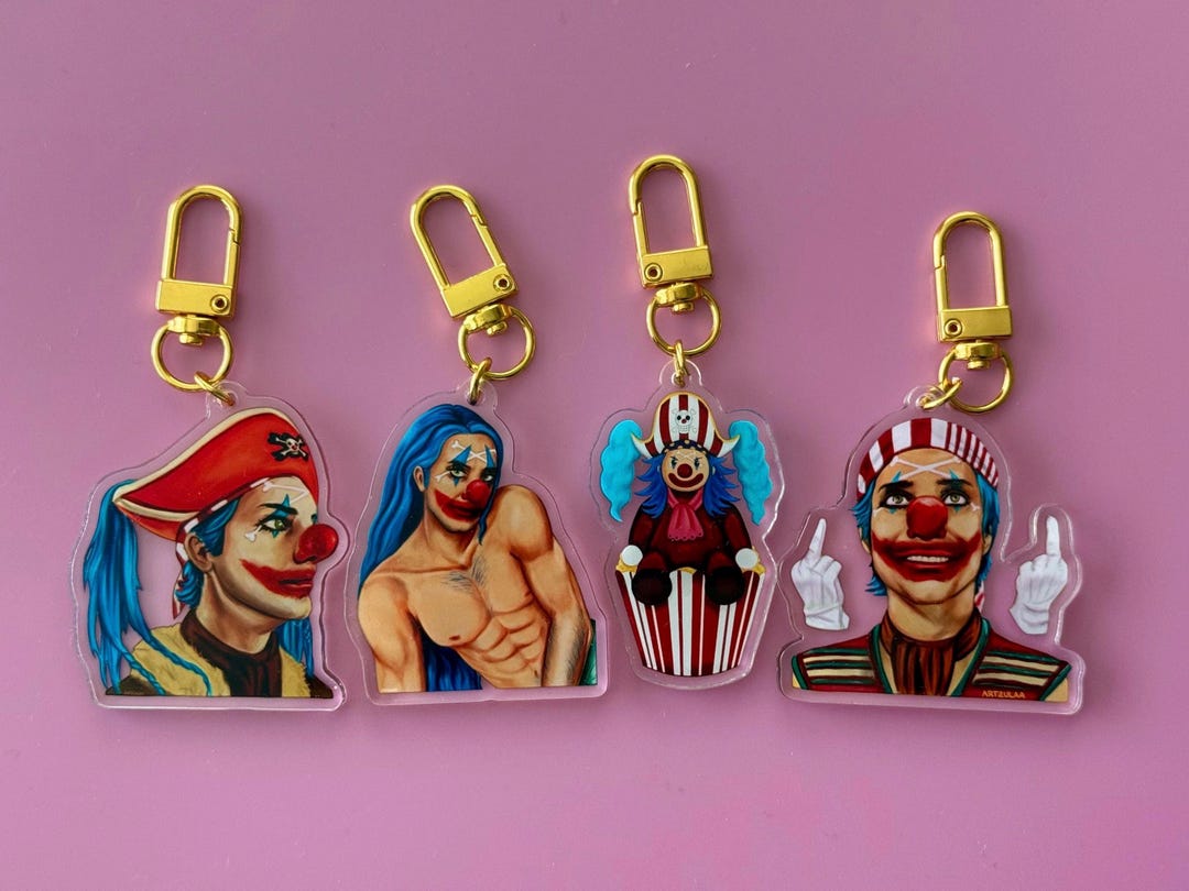 Buggy the Clown Acrylic Keychains - Etsy