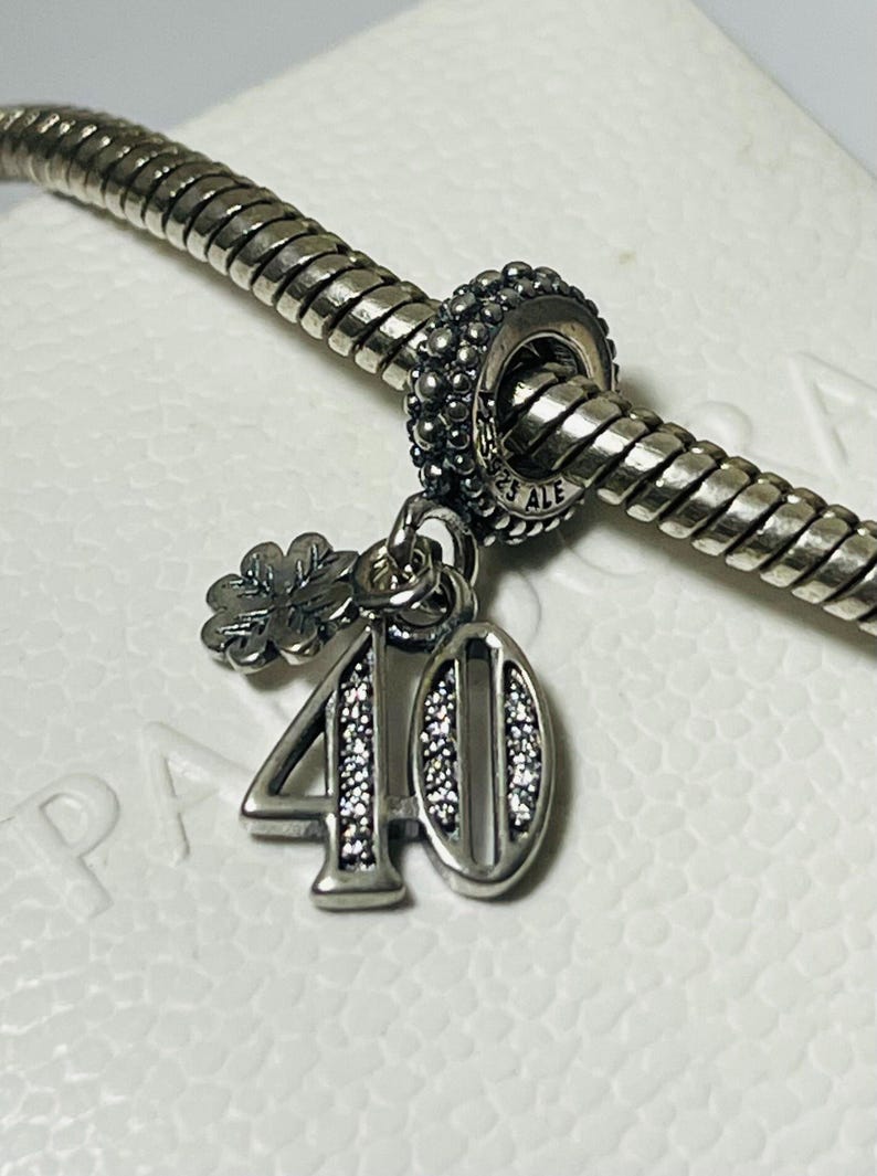 Pandora 40th Birthday Charm