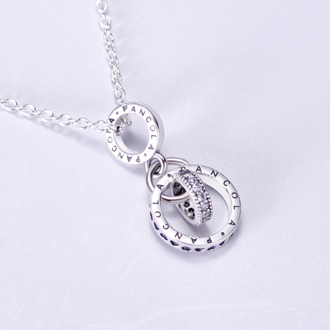 Pandora Logo Circles Signature Charm S925 Ale Sterling Silver Charm - Etsy