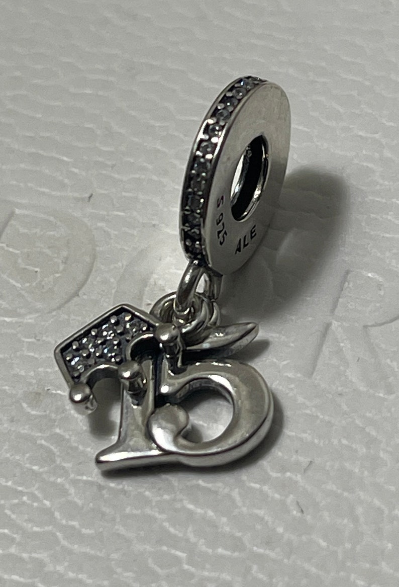 15th Birthday Dangle Charm Celebration Princess Crown Pandora Silver ...