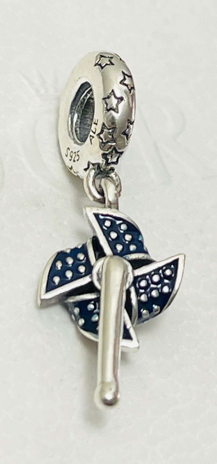 All American Pinwheel Stars & Stripes PANDORA Sterling Silver Charm - Etsy