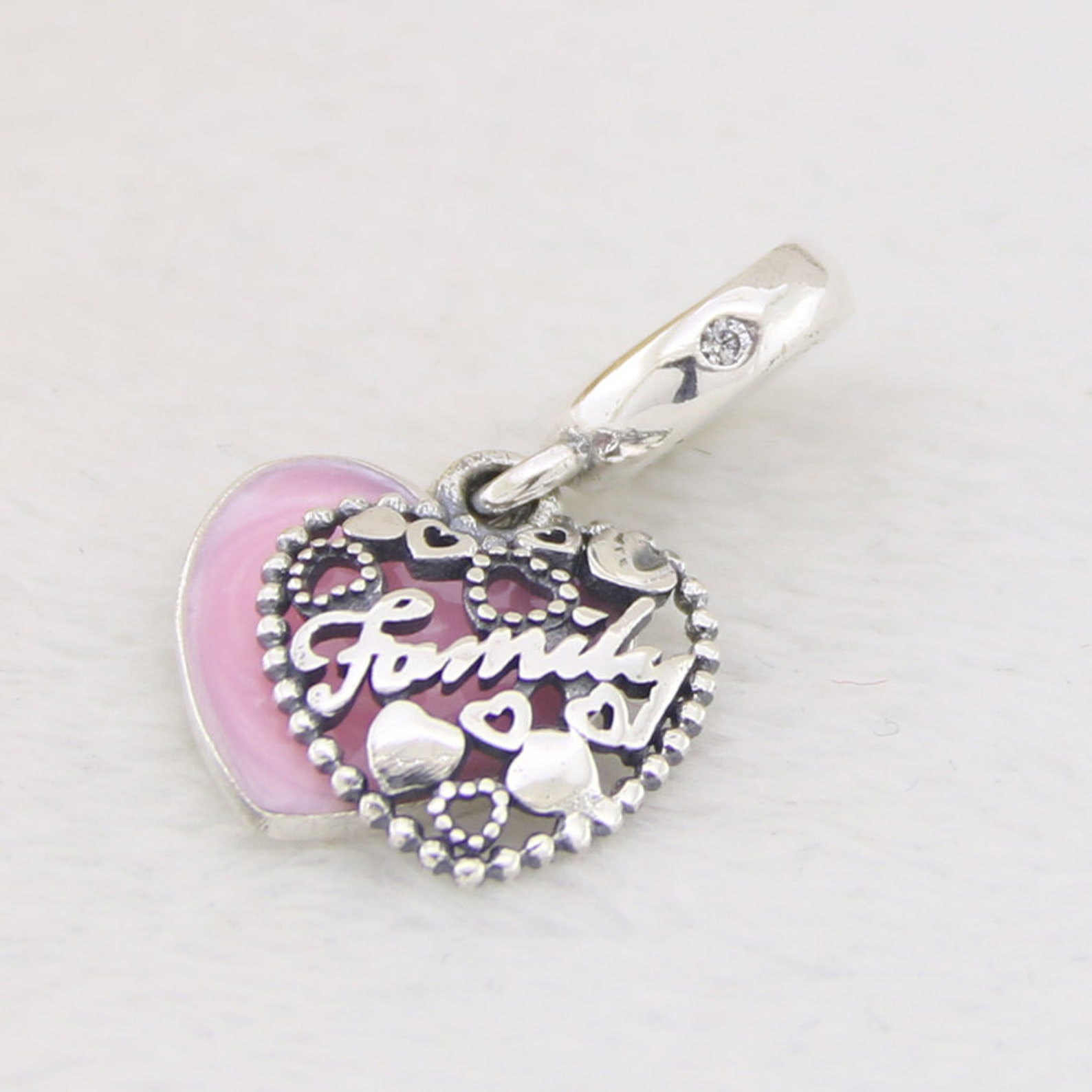 Love Makes Family Pandora Charm Pink Enamel Hearts - Etsy