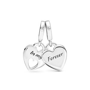 Pair of 2 Pandora Charm 925 Sterling Silver Mother & Daughter Pink ...