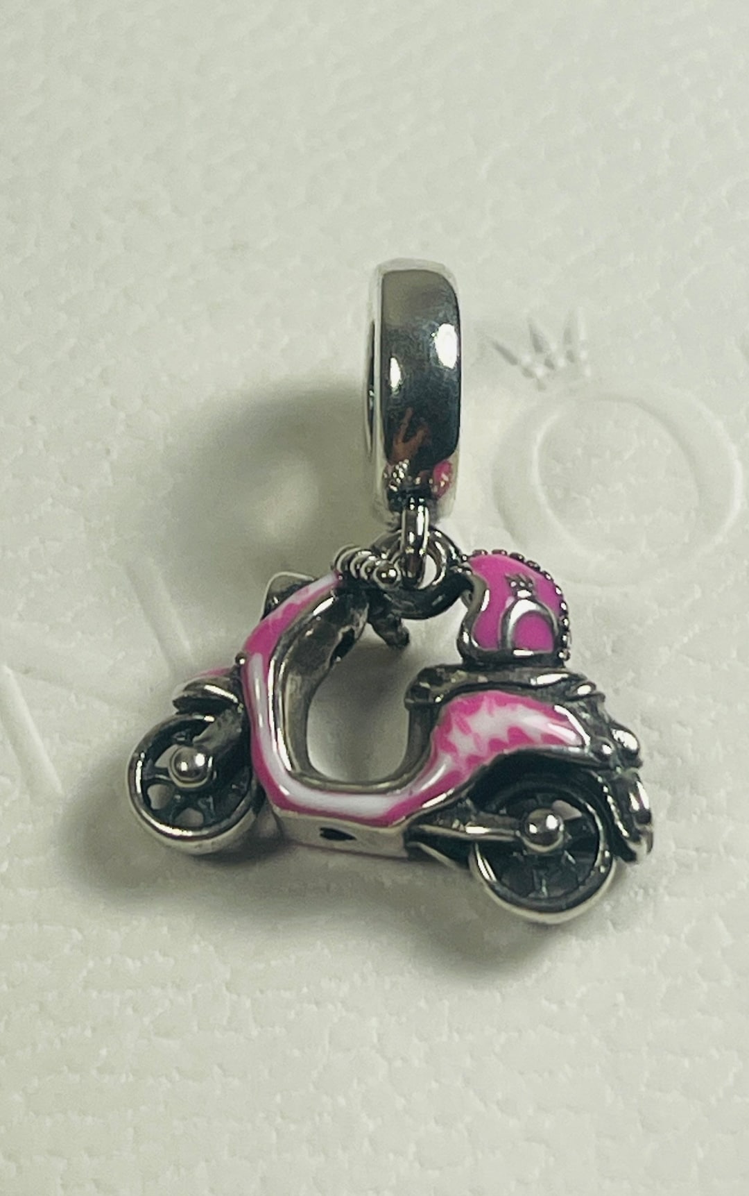 New Pandora Pink Scooter Motorcycle Sports Dangle Charm W/pouch July 4 ...