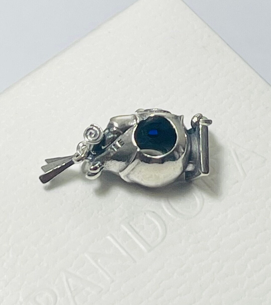 Pandora Wise Owl Sapphire Eyes Blue Graduation Charm 798907C01 July 4th ...