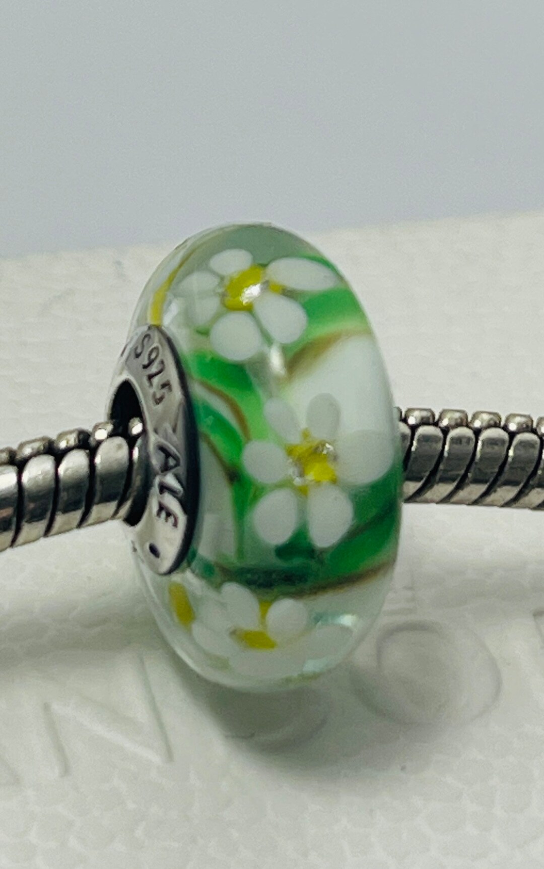 Wild Flowers Clear CZ Authentic Pandora Murano Glass Charms Spring ...