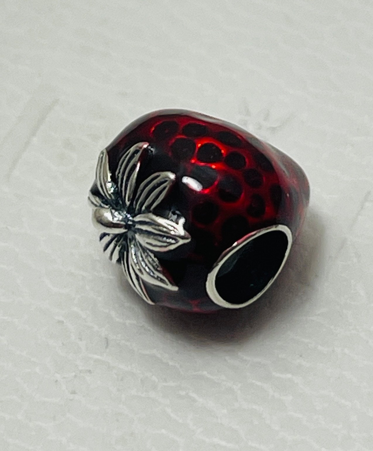 Pandora Summer Red Strawberry Bead Fruit Charm July 4 - Etsy