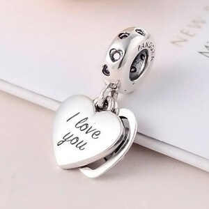 Pandora Mum Script Heart Charm Love Mom Dangle Pink Enamel Mother's Day ...