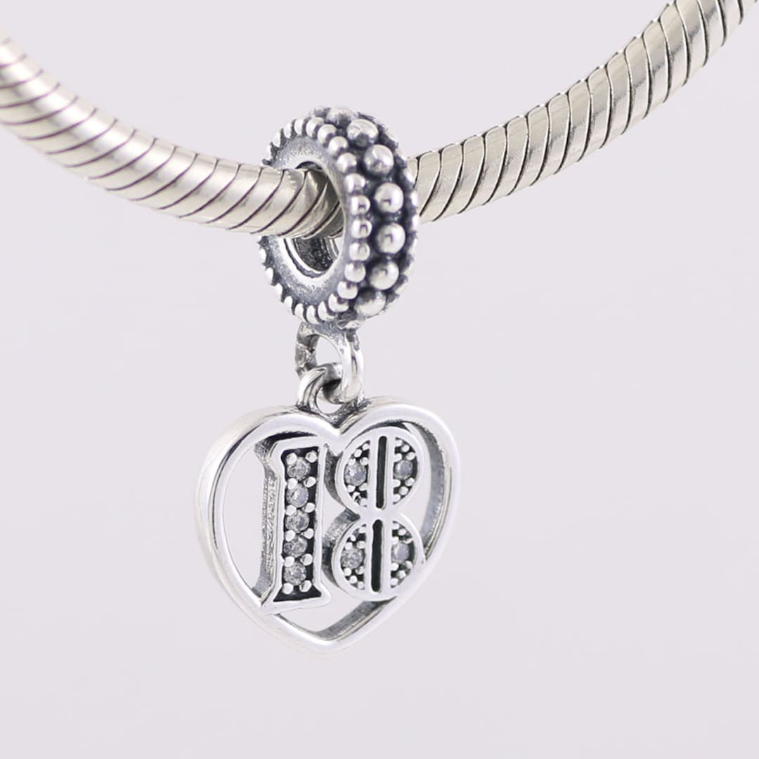 Pandora 18th Birthday 18 Years of Love Anniversary Celebration Dangle ...