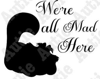 Cheshire Cat Face Svg, Alice in Wonderland Svg, Vacation Svg, Cheshire ...
