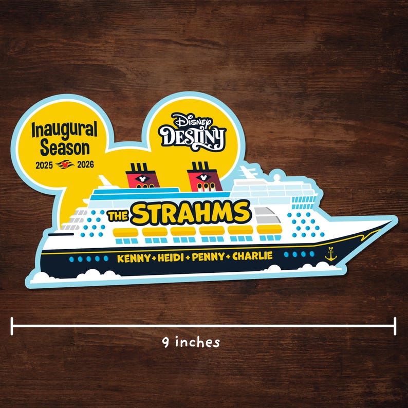 Customized Ship Milestones | Disney Cruise Magnets - Etsy