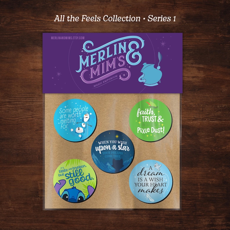 Pixie Quote Poppers / Disney Quote Magnets - Curated Collections or Mix ...