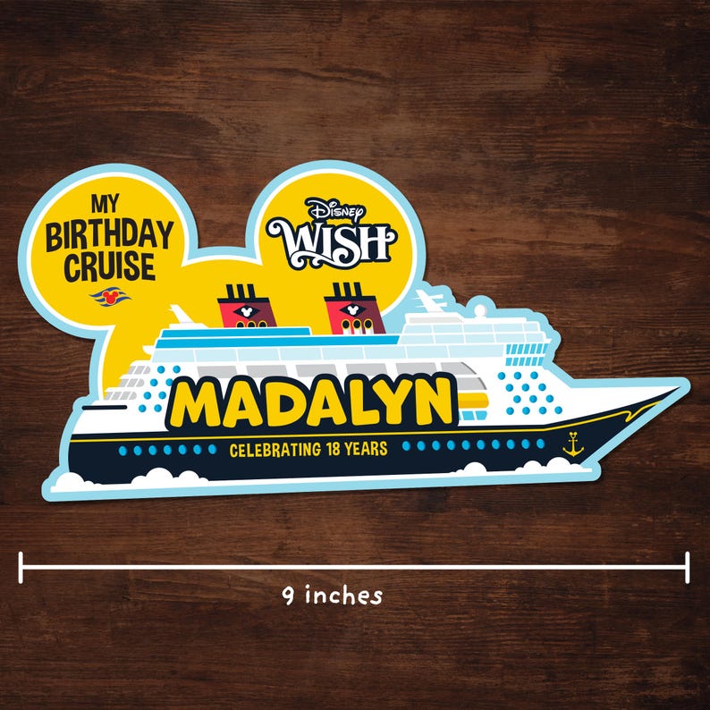 Customized Ship Milestones | Disney Cruise Magnets - Etsy