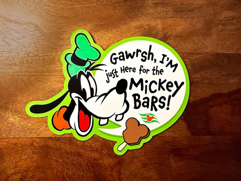 Goofy Mickey Bar Magnet - Etsy