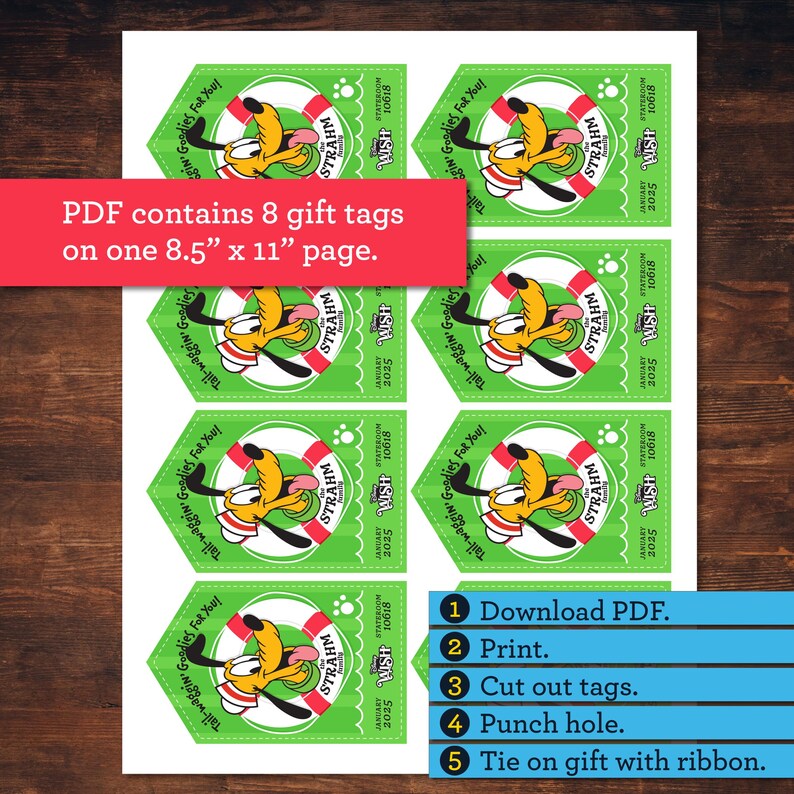 Pluto "tail-waggin' Goodies" | Cruise Fish Extender / Pixie Dust Gift ...