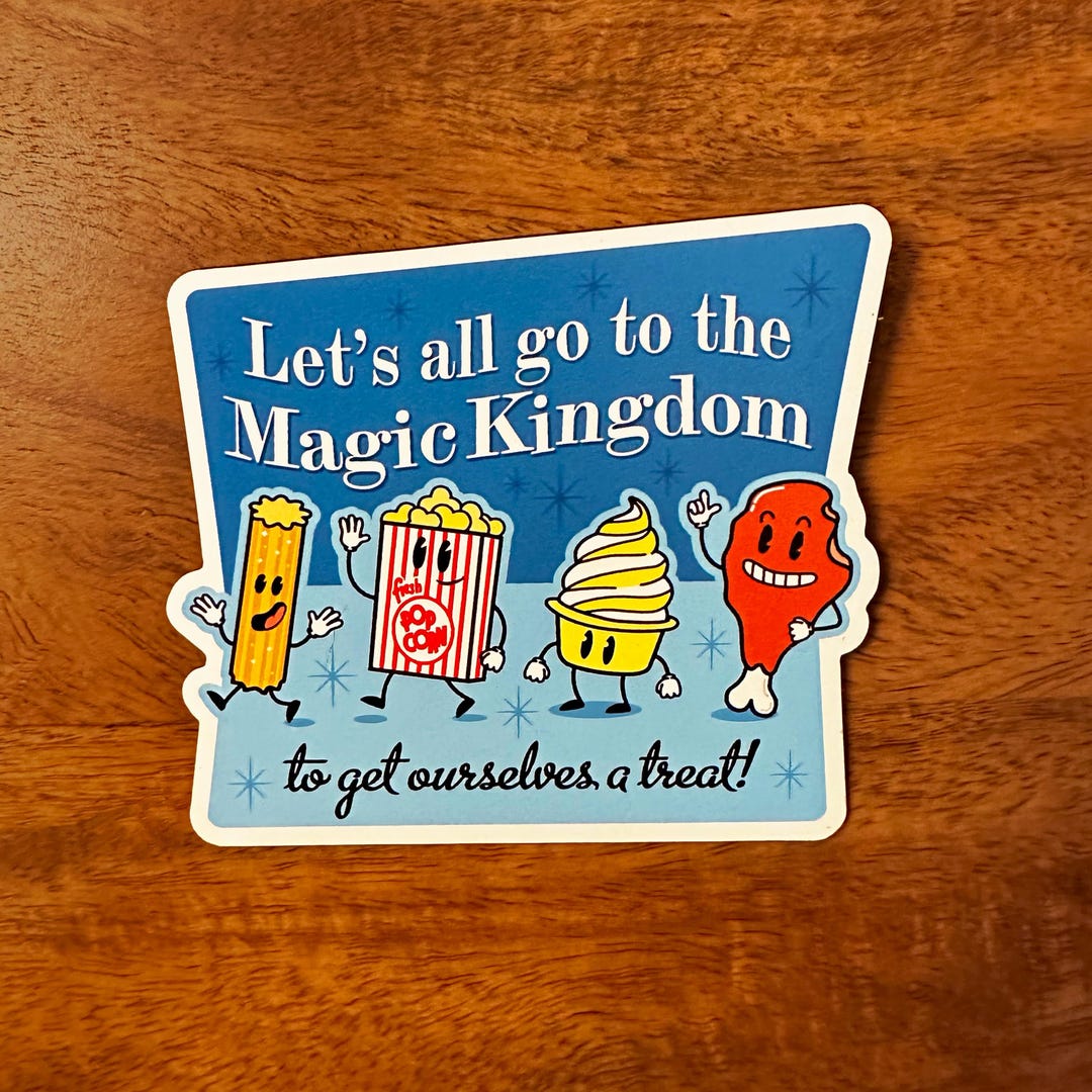 Magic Kingdom Snacks Magnet - Etsy