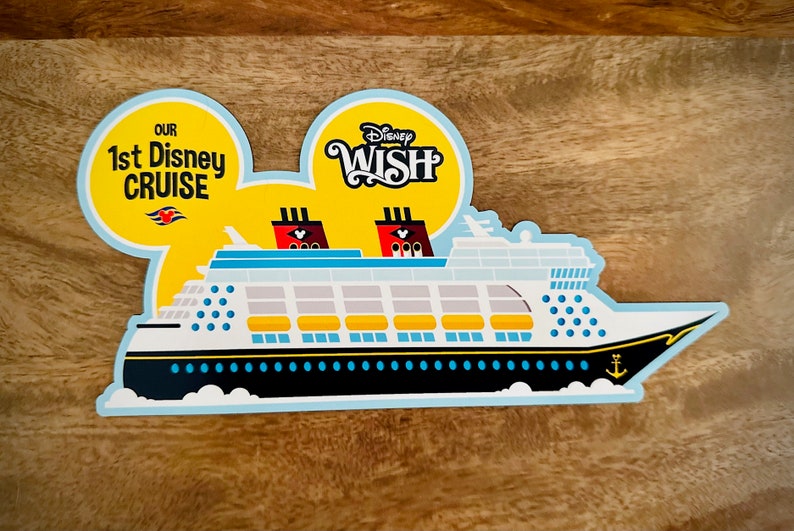 Our 1st Cruise Magnet Wish DCL - Etsy
