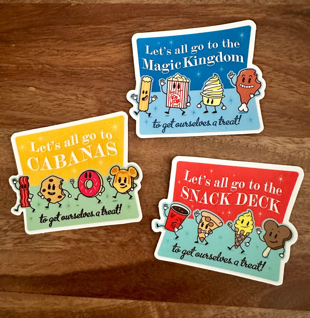 Snack Time Sticker Set 3 Stickers Cruise Fish Extender Gifts / Pixie ...