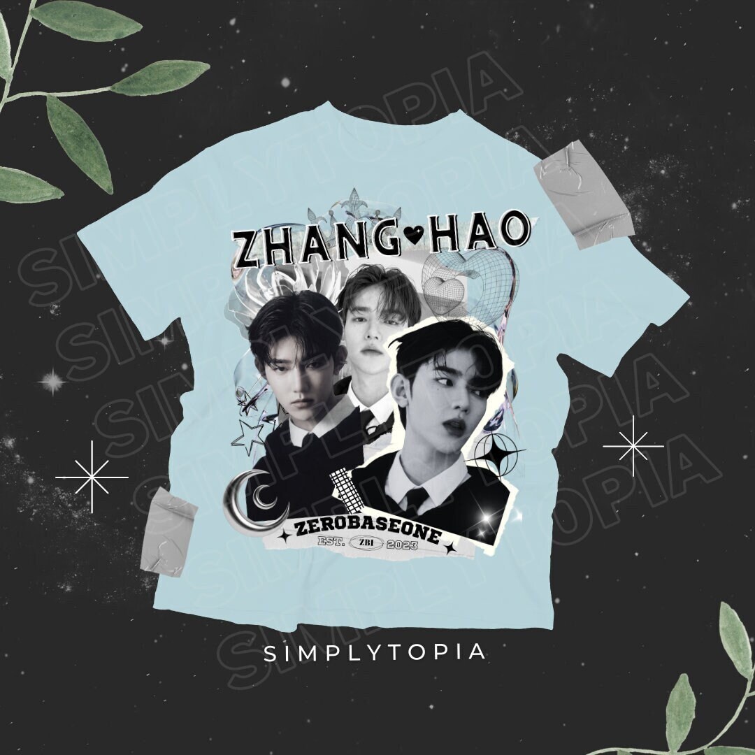 ZHANG HAO Zerobaseone Kpop Shirt, Zb1 Youth in the Shade Tee, Zerose ...