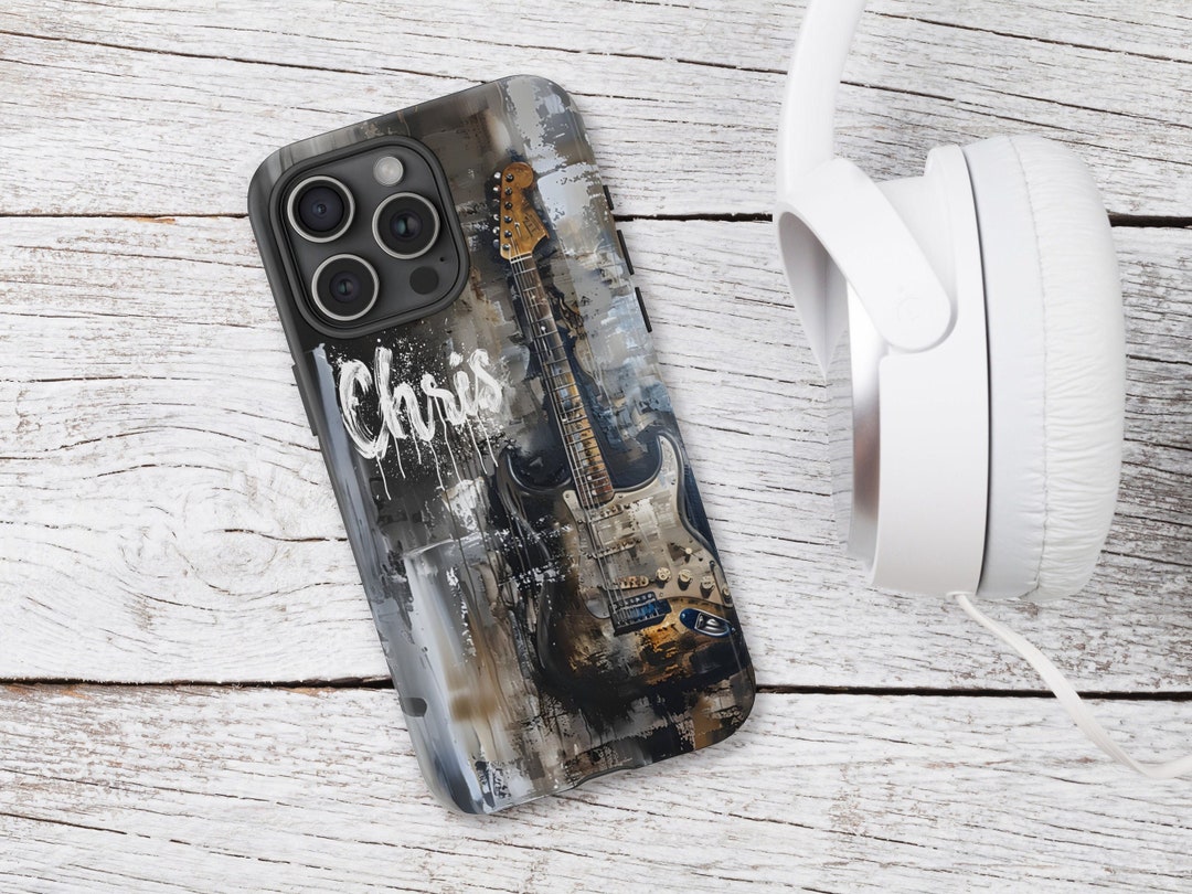 Custom Name Guitar Art Phone Case, Personalized Music iPhone Case ...