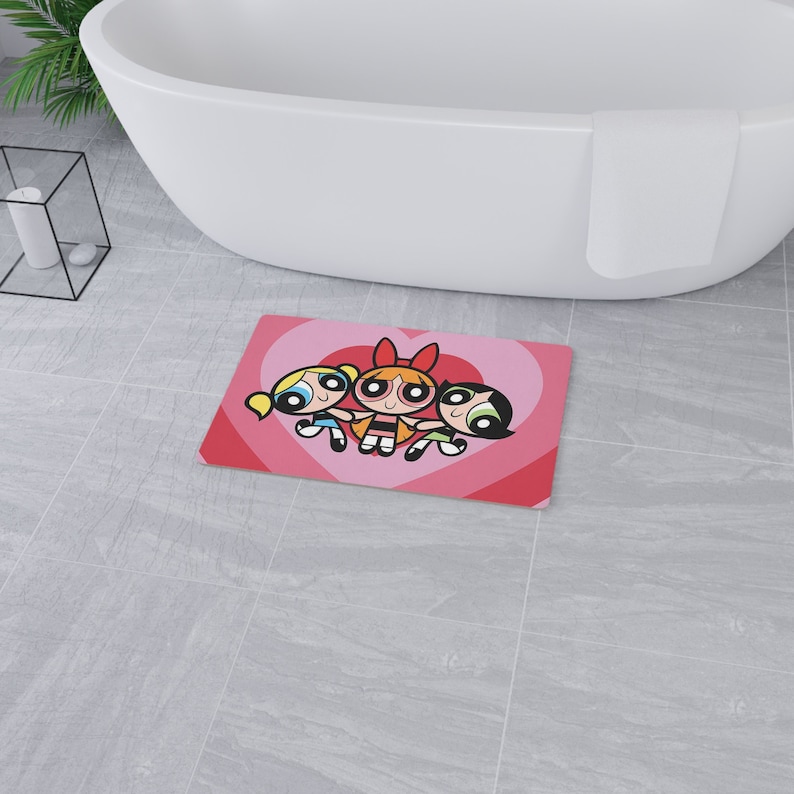 Power Puff Girls Floor Mat - Etsy