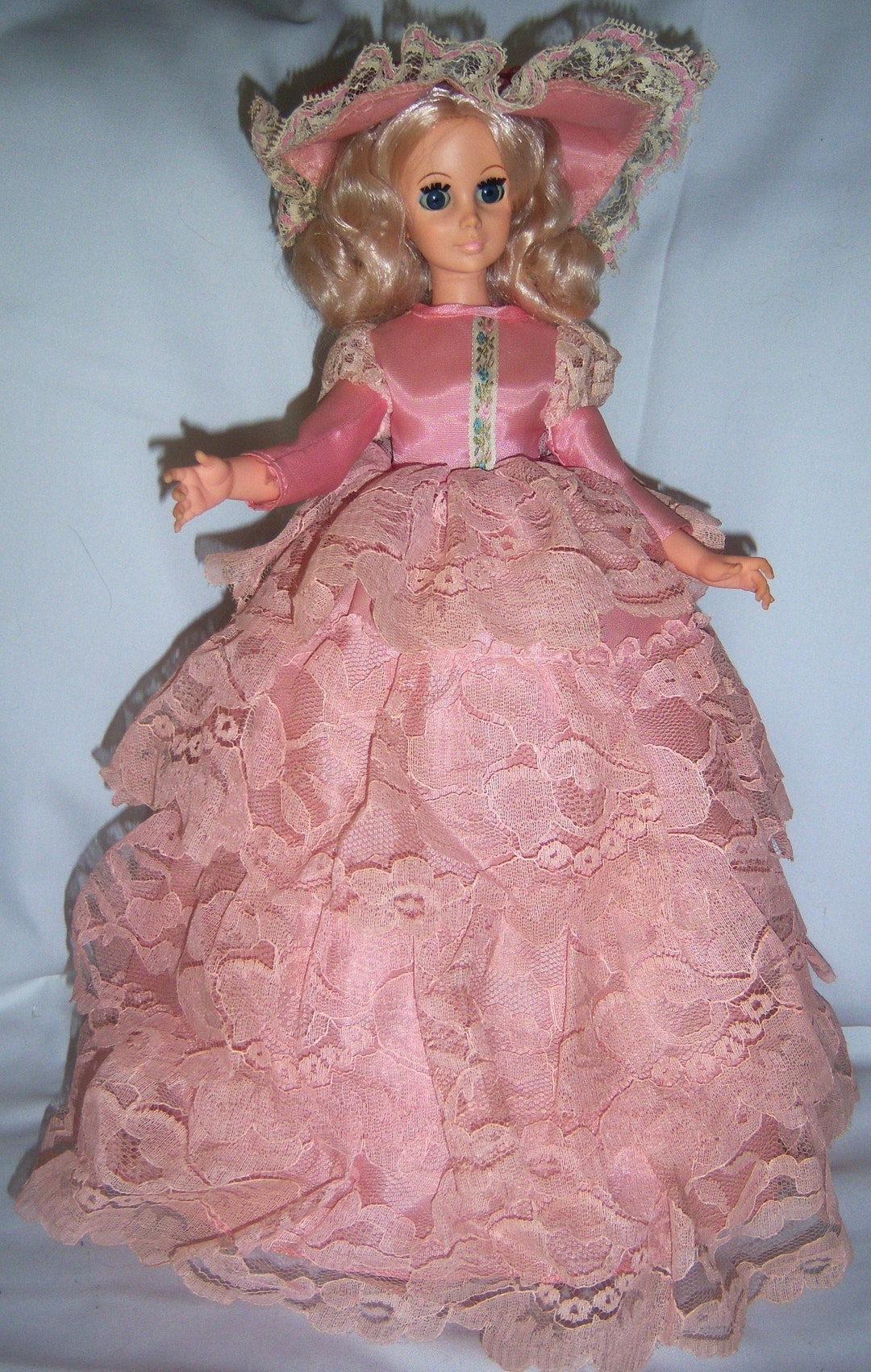 Vintage 1963 Eegee Gemmette Doll Hearts and Flowers Southern Belle ...