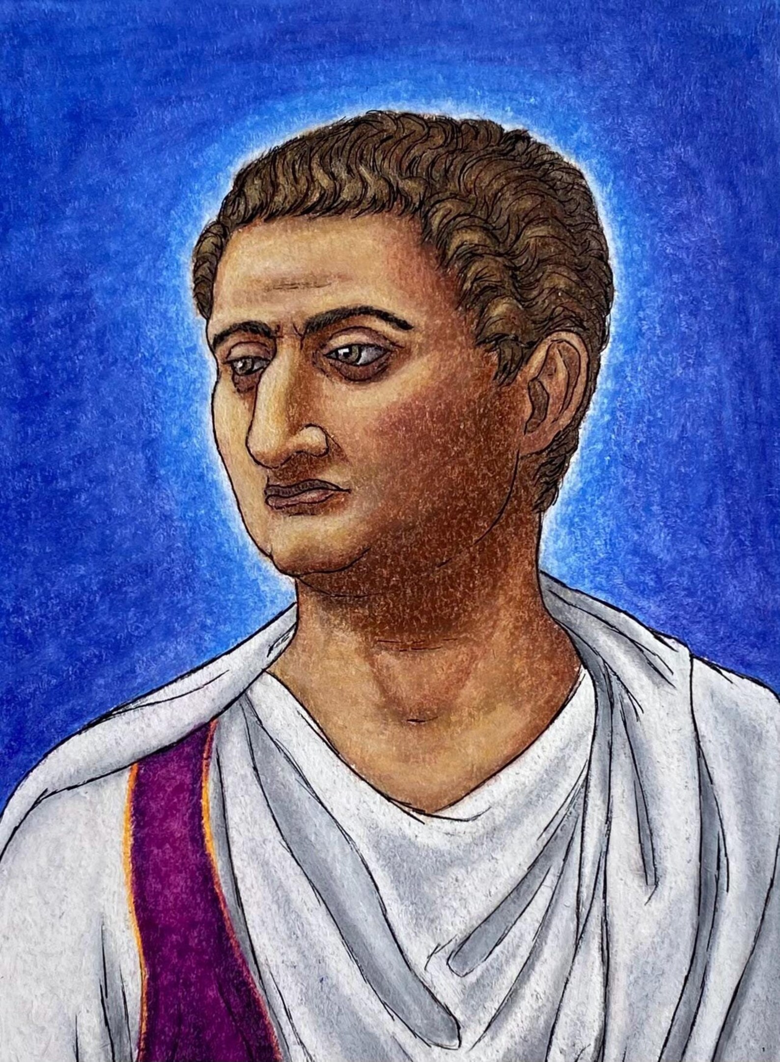 Domitian, Roman Emperor (portrait Miniature) - Etsy