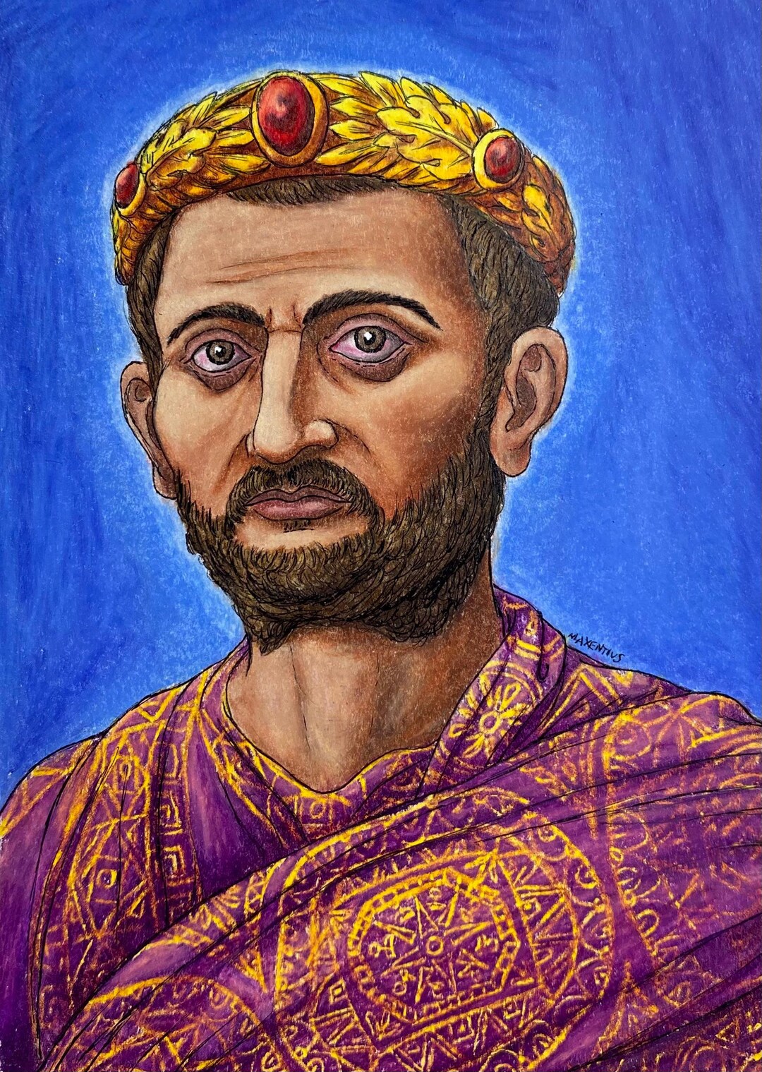 Galerius, Roman Emperor portrait Miniature - Etsy